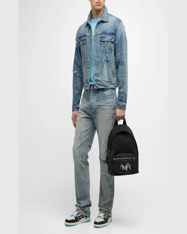 Buy Amiri Denim Ma Trucker Jacket - Antique Indigo At 40% Off